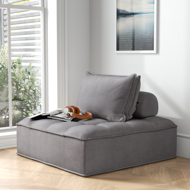 Grey velvet lounge chair store